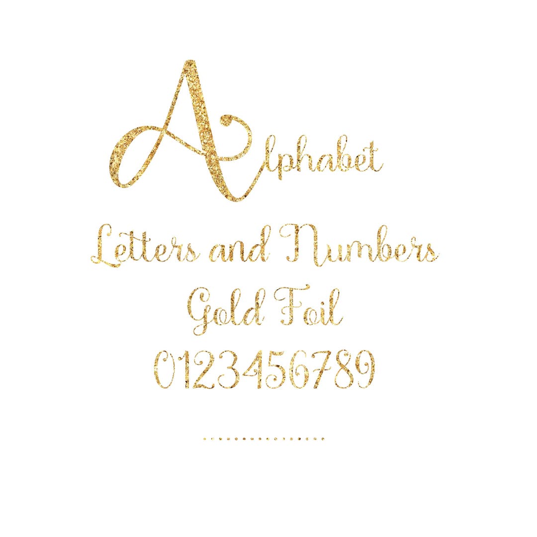 Gold Glitter Alphabet, Gold Alphabet Clipart, Gold Glitter Letters ...