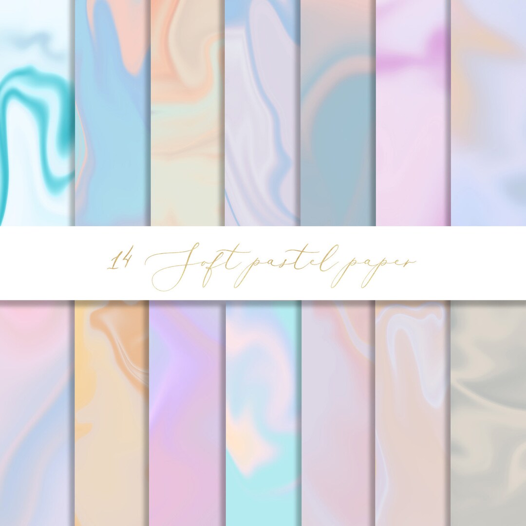 Soft Pastel Digital Paper, Ombre Digital Paper, Neutral Paper, Marbling ...