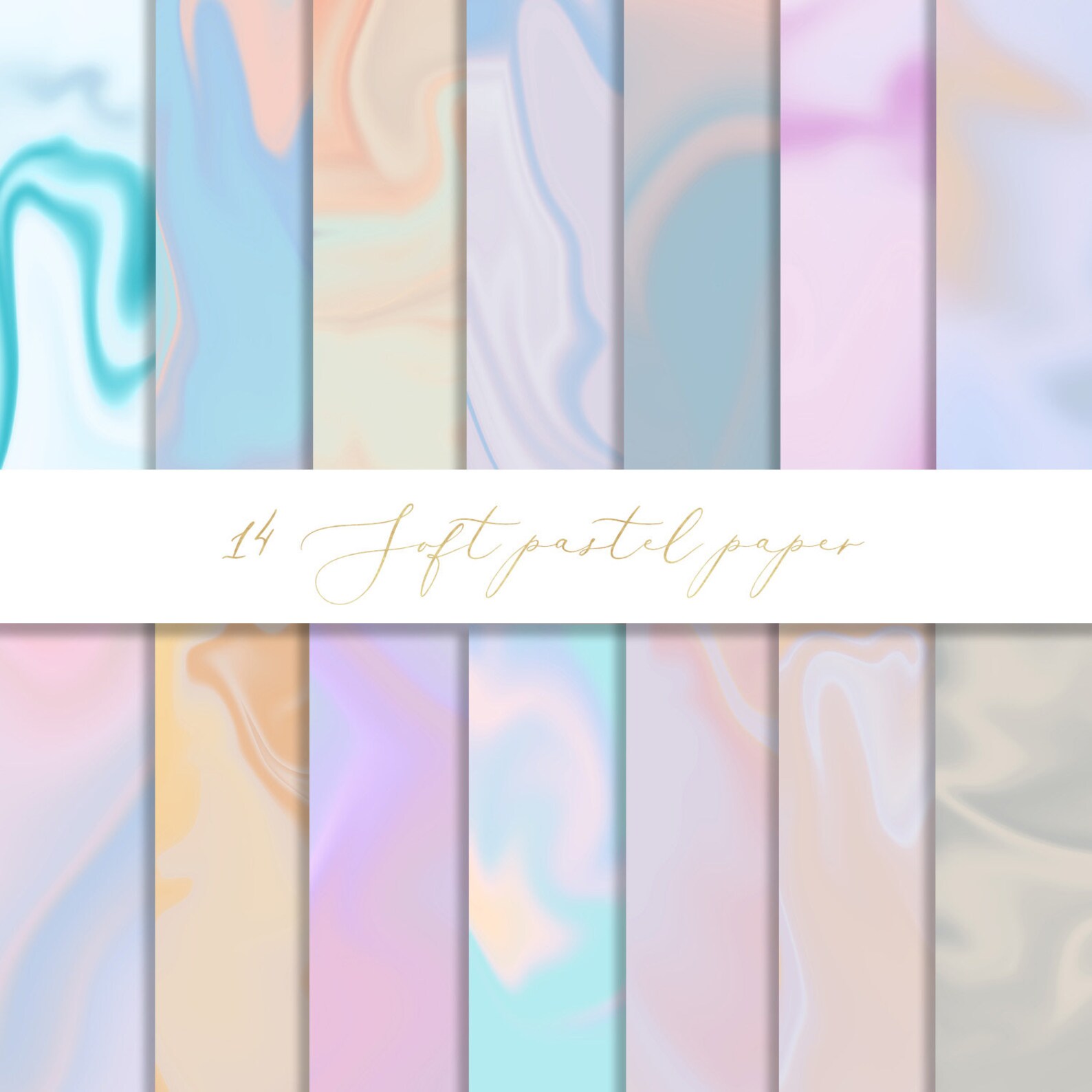 Soft Pastel Digital Paper Ombre Digital Paper Neutral Paper - Etsy