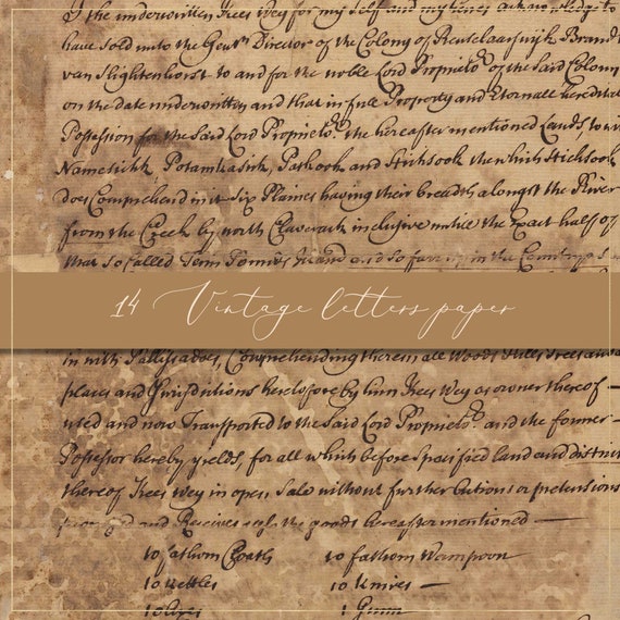 Vintage Letter Background