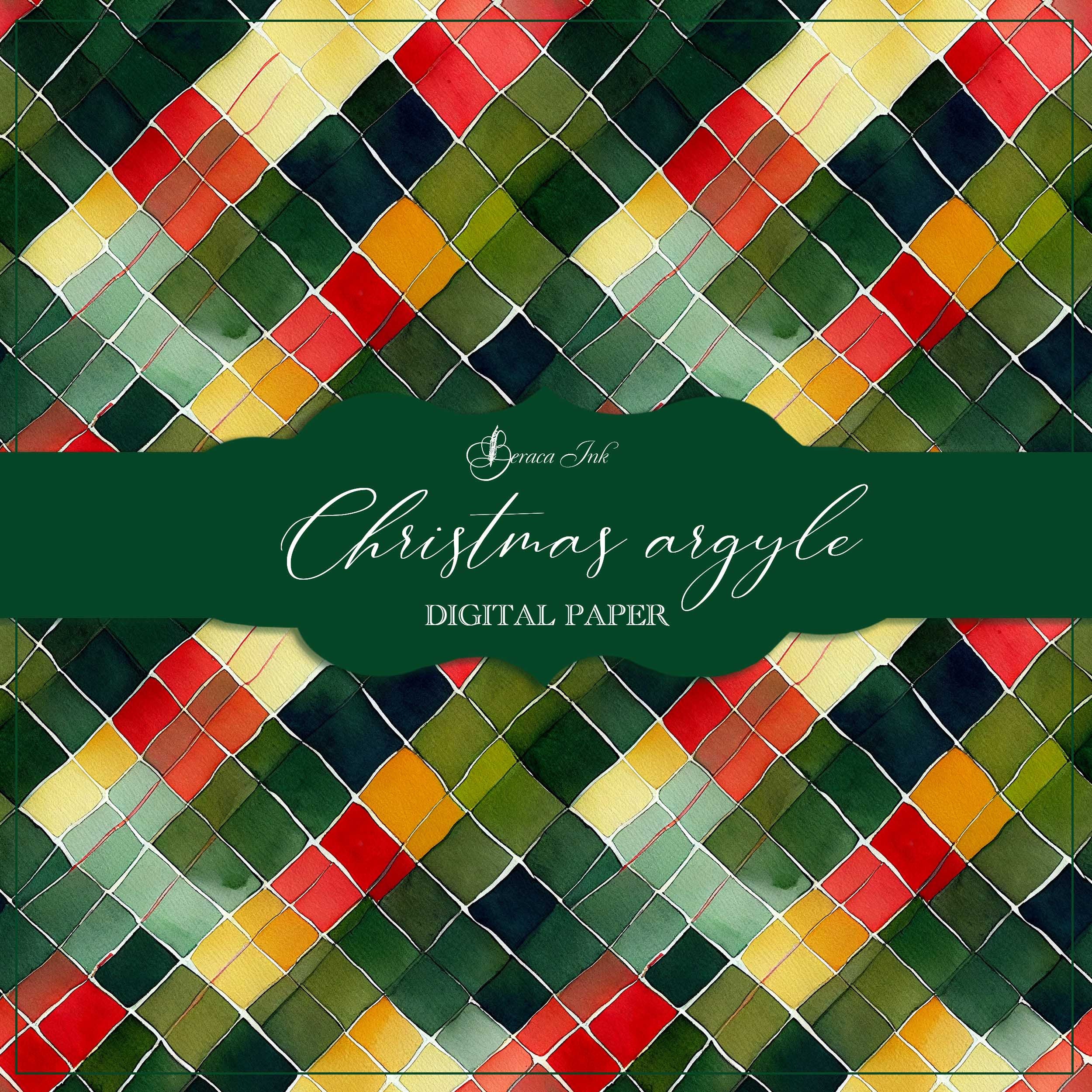 Christmas Argyle Digital Paper Seamless Pattern Christmas - Etsy