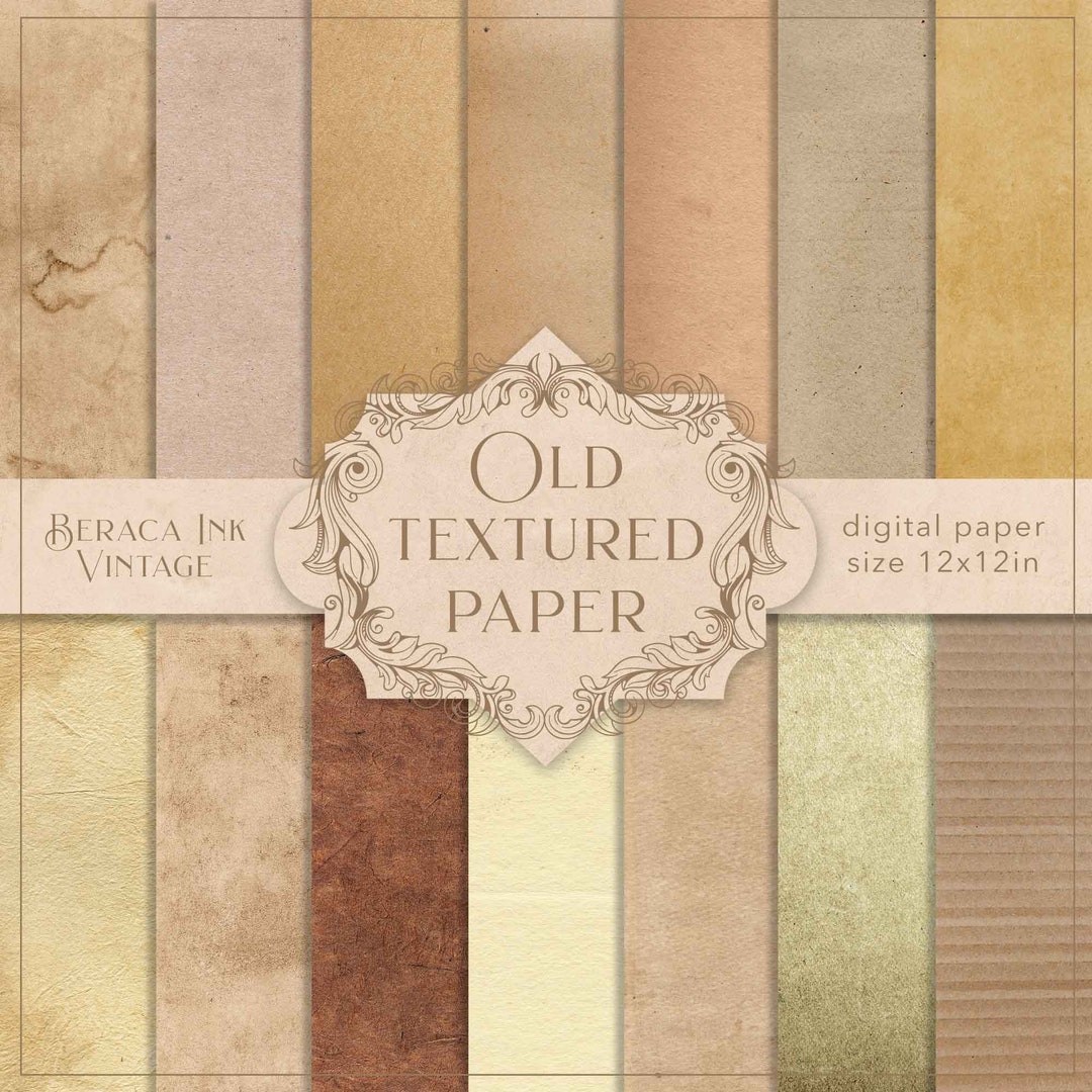 Old Textured Digital Paper, Old Ephemera Paper, Antique Backdrop ...