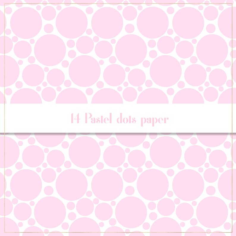 Pastel Dots Digital Paper Dots Pattern Pastel Polka Dots - Etsy
