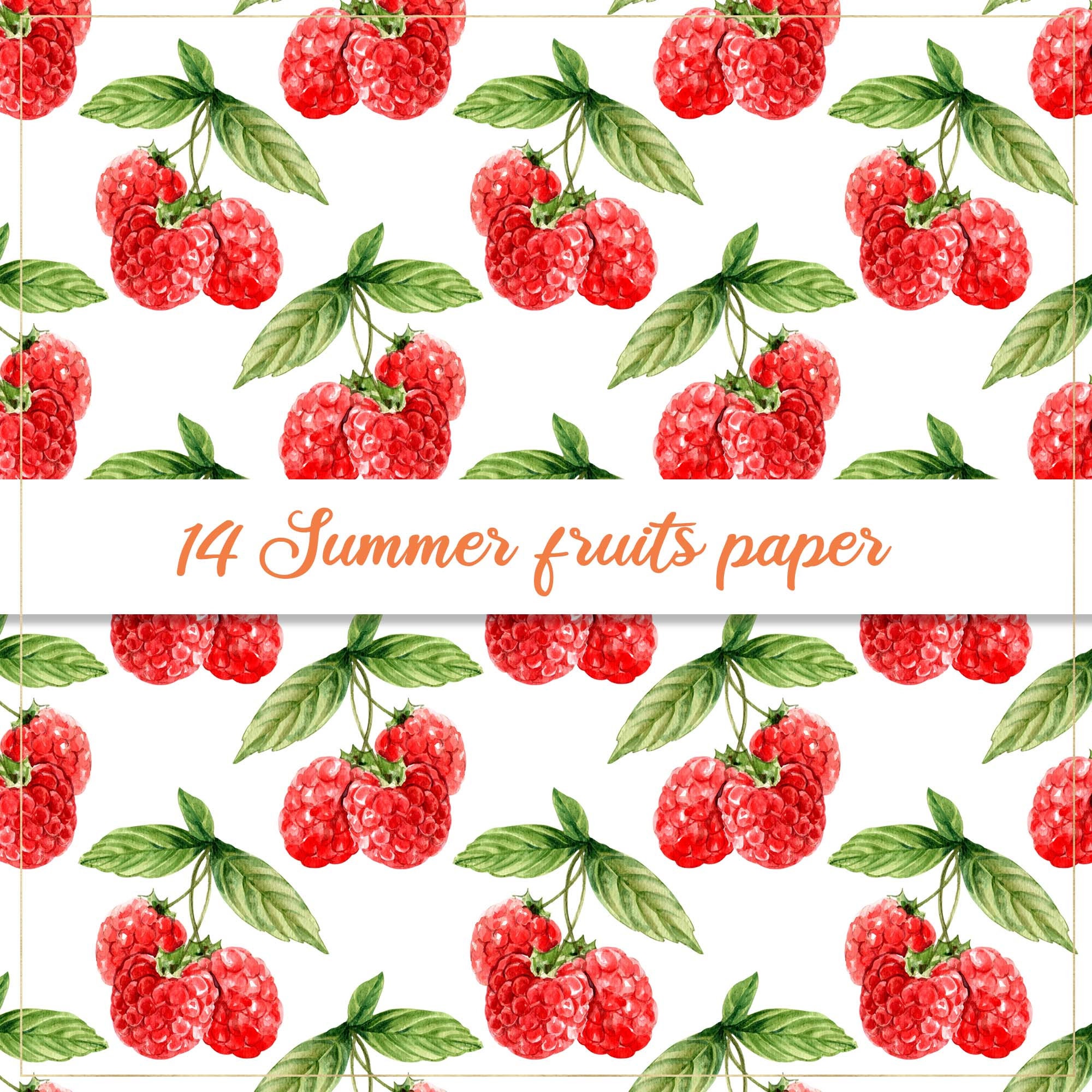 Summer Fruits Digital Paper Seamless Pattern Lemon - Etsy