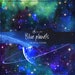 Blue Planets Digital Paper, Galaxy Backdrop, Outer Space Paper, Moon ...