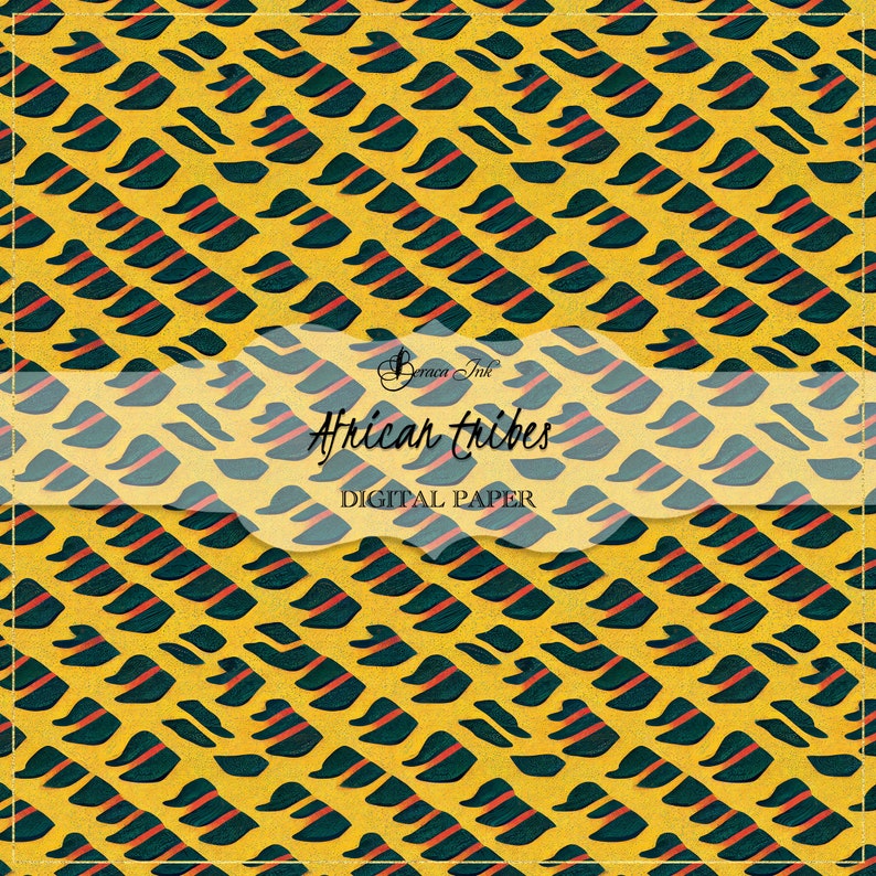 African Tribes Digital Paper Seamless Pattern Tribal - Etsy