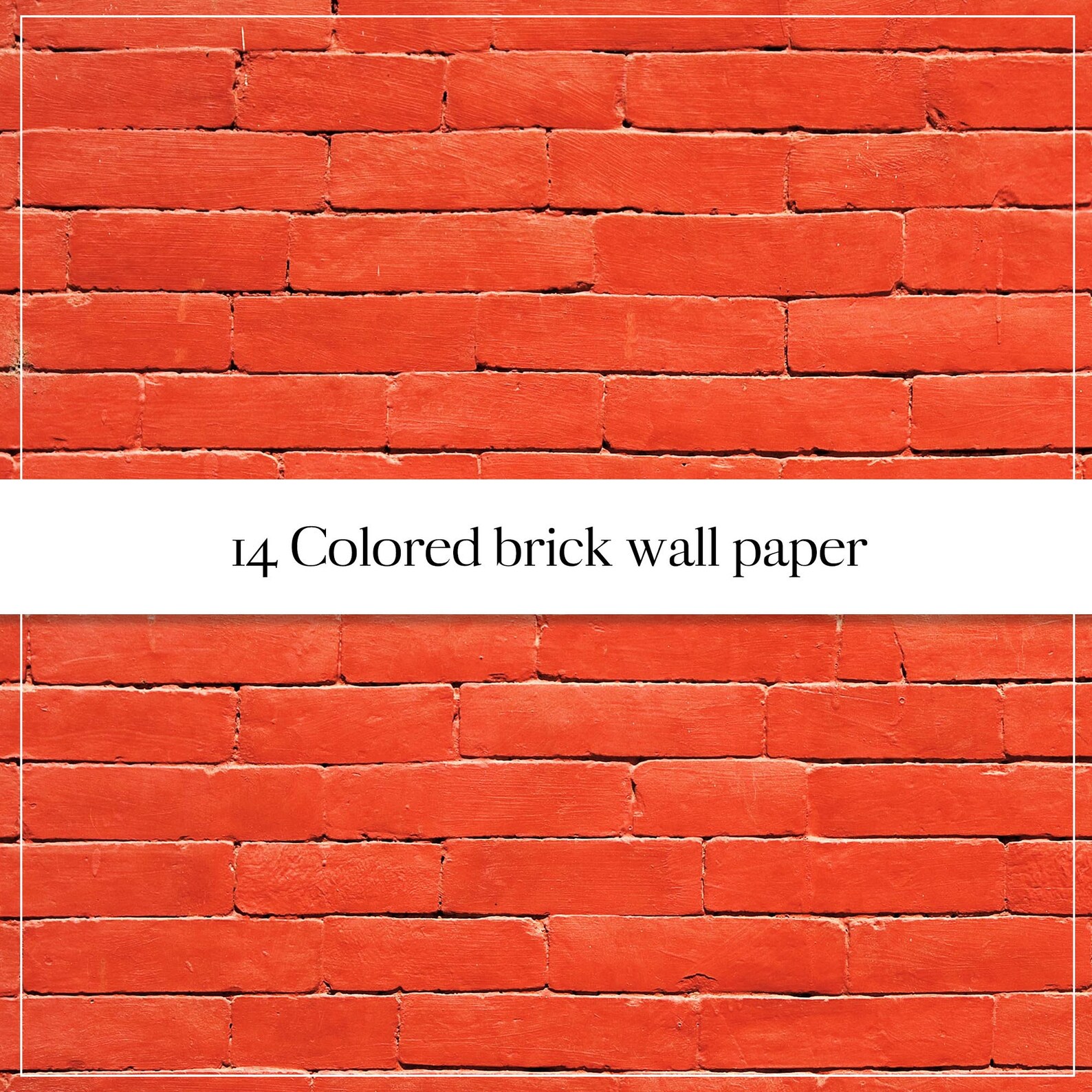 Colored Brick Wall Digital Paper, Brick Background, Red Brick, Rainbow ...