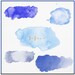 Blue Watercolor Brush Strokes, Blue Watercolor Clipart, Blush Splash ...