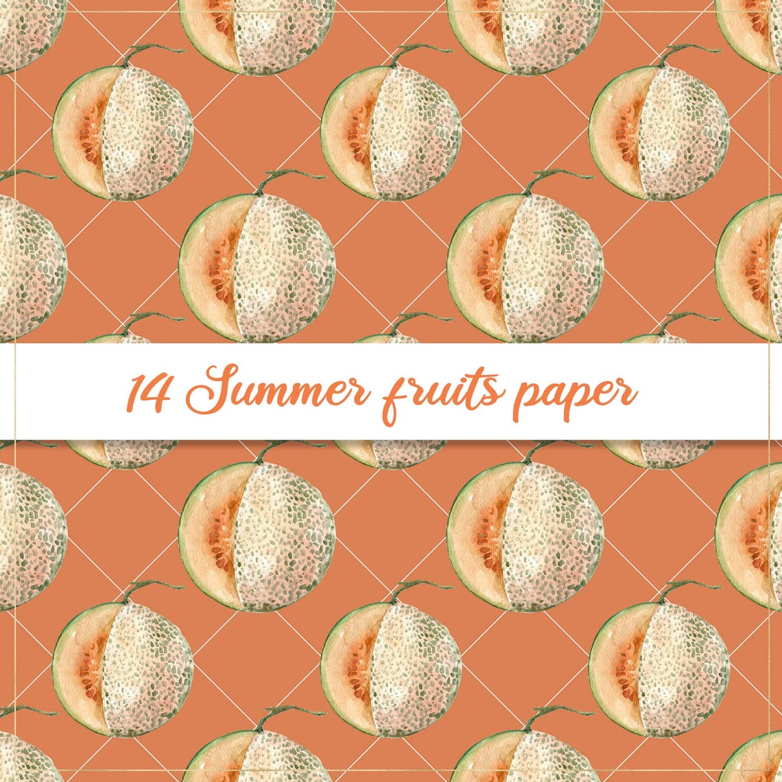 Summer Fruits Digital Paper Seamless Pattern Lemon - Etsy