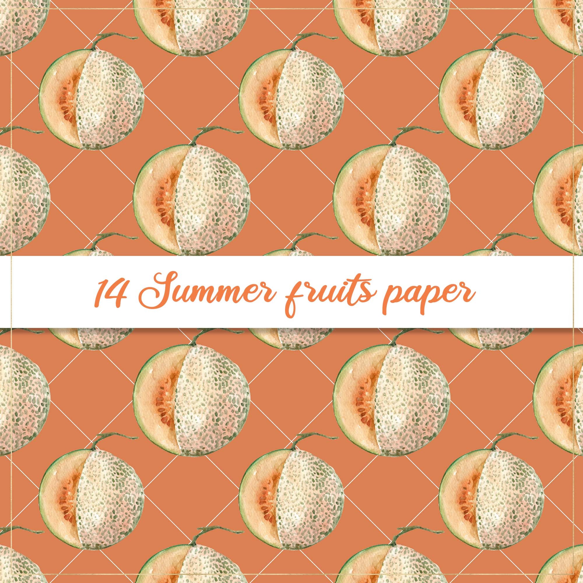 Summer Fruits Digital Paper, Seamless Pattern, Lemon Background ...