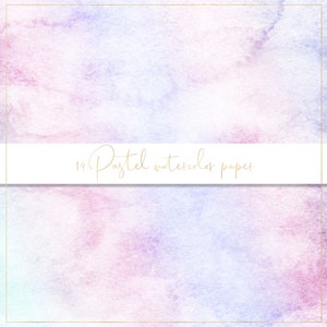 Pastel Watercolor Digital Paper, Pastel Ombre Wallpaper, Pastel ...