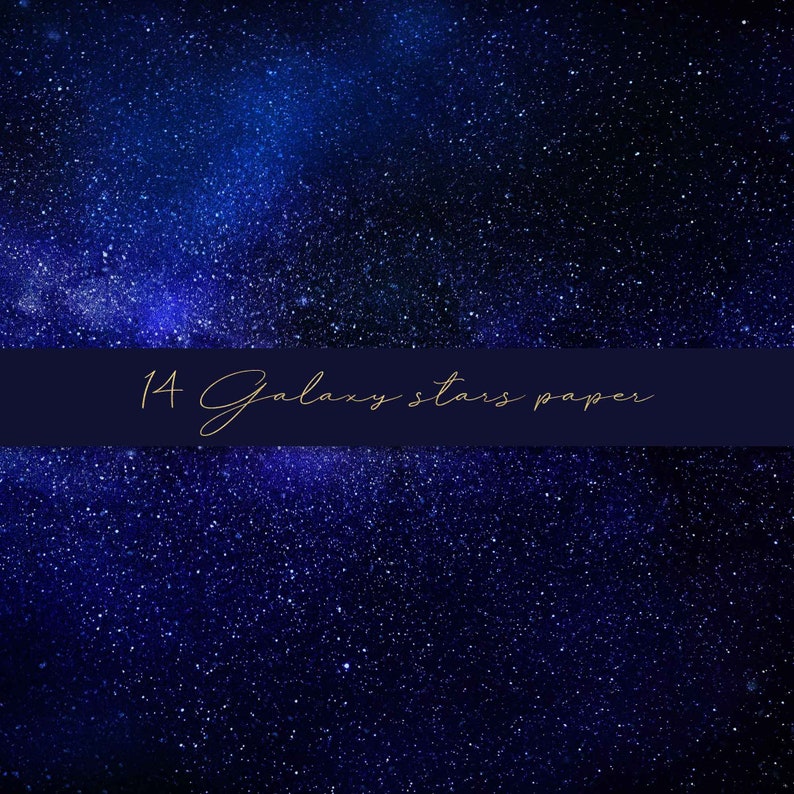 Galaxy Stars Digital Paper Space Background Watercolor - Etsy