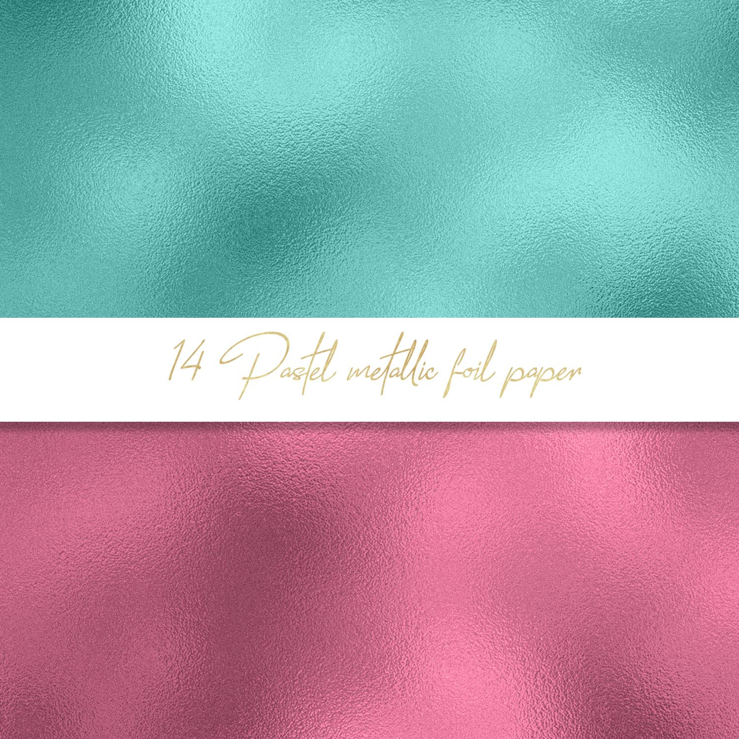 Pastel metallic foil digital paper colored foil background | Etsy