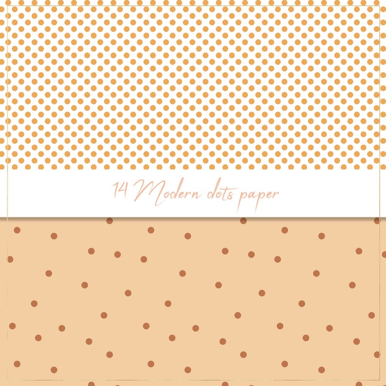 Modern Dots Digital Paper Polka Dots Seamless Pattern - Etsy