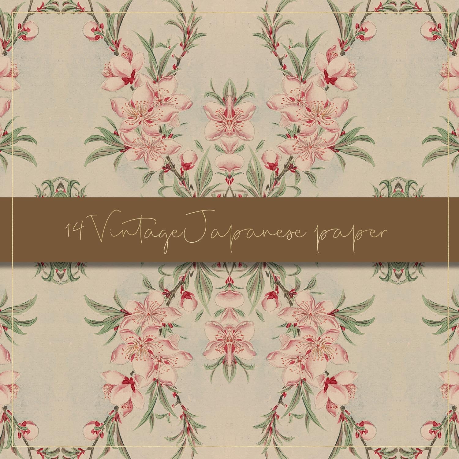 Vintage Japanese Digital Paper Vintage Asian Pattern Old | Etsy UK