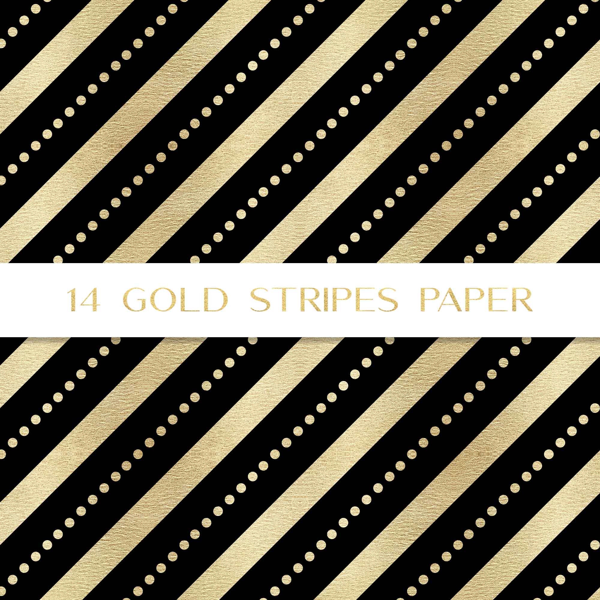 Gold Stripes Digital Paper, Seamless Paper, Gold Pattern Paper, Stripes ...