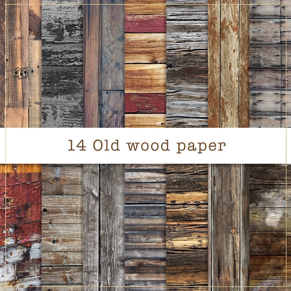 Distressed Wood - Etsy