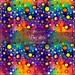 Big Dots Digital Paper, Seamless Pattern, Watercolour Rainbow Polka ...