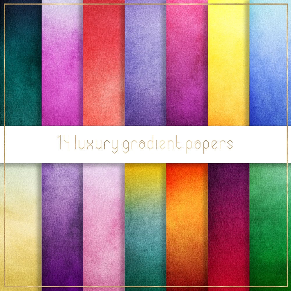 Luxury Gradient Digital Paper Ombre Digital Paper Gradient - Etsy