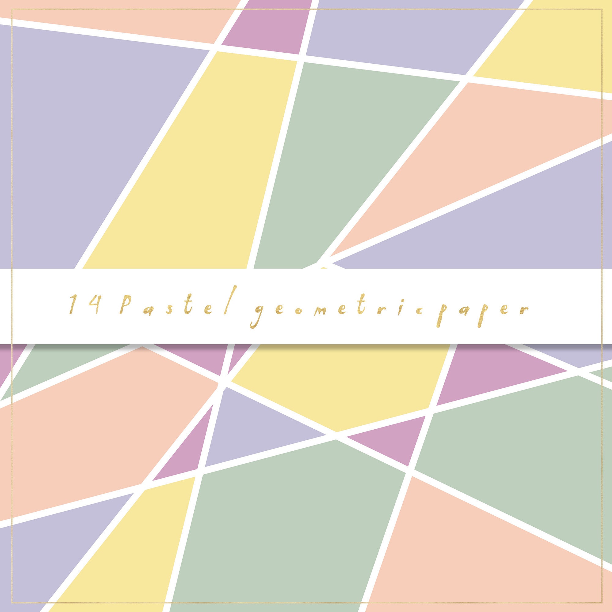 Pastel geometric digital paper pink pastel paper geometric | Etsy
