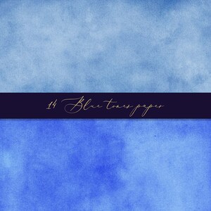 Blue Tones Digital Paper, Blue Background, Pastel Blue Watercolor ...