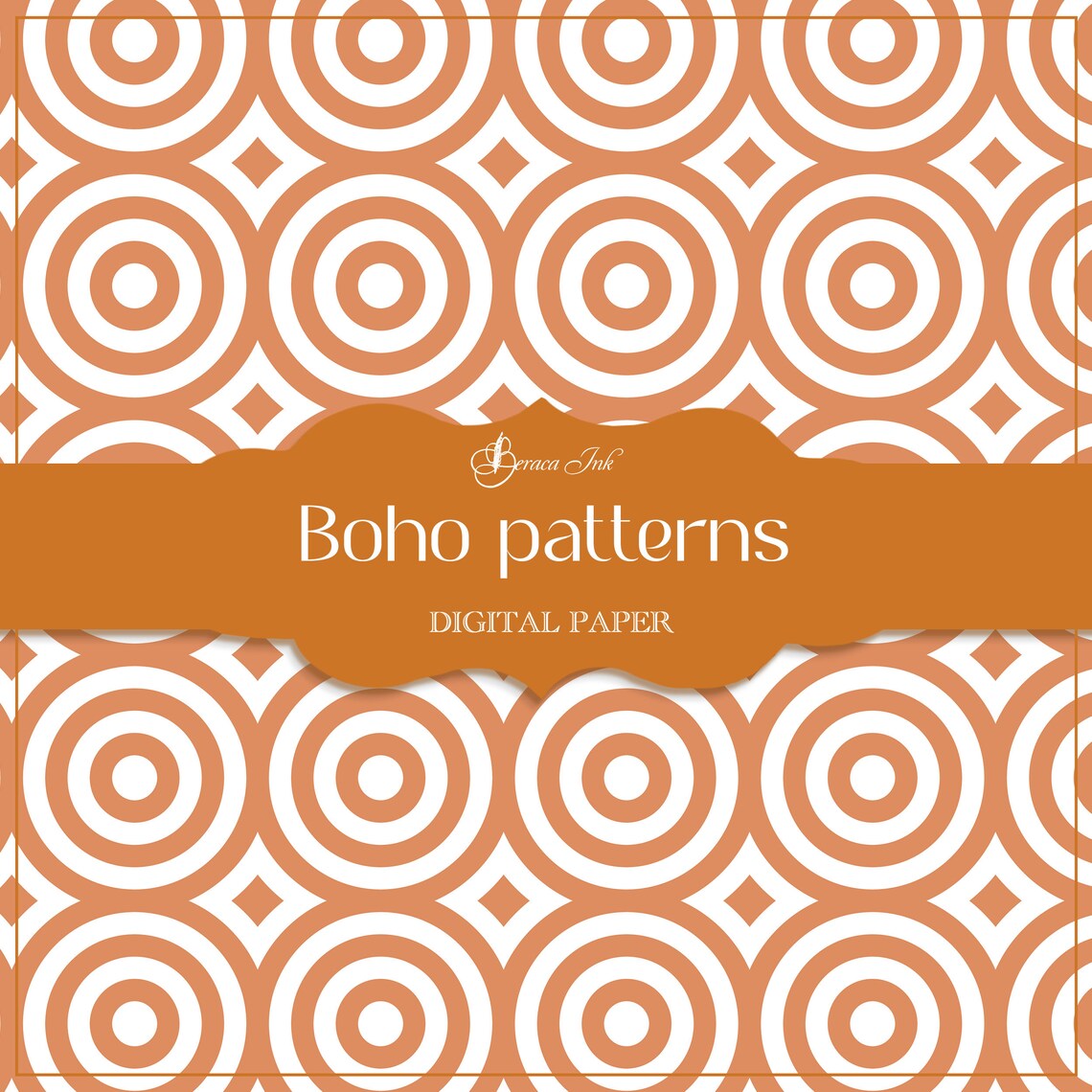 Boho Patterns Digital Paper, Seamless Pattern, Bohemian Paper, Repeat ...