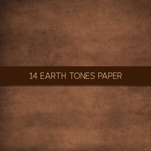 Earth Tones Digital Paper, Neutral Background, Brown Watercolor ...