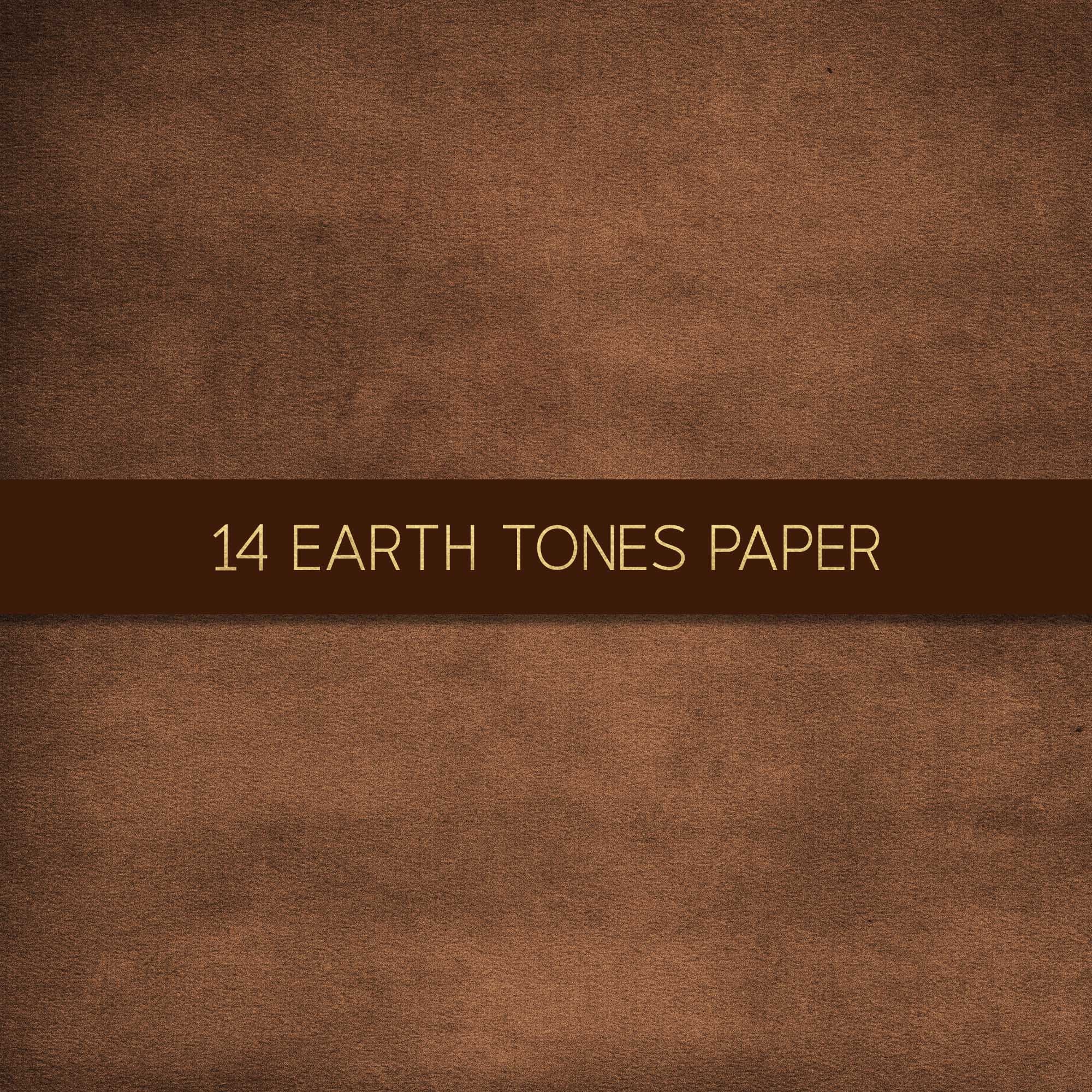 Earth Tones Digital Paper, Neutral Background, Brown Watercolor ...