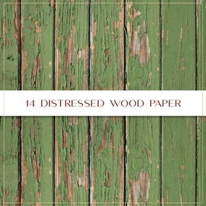Distressed Wood Digital Paper, Rustic Wood Texture, Old Wood Paper ...