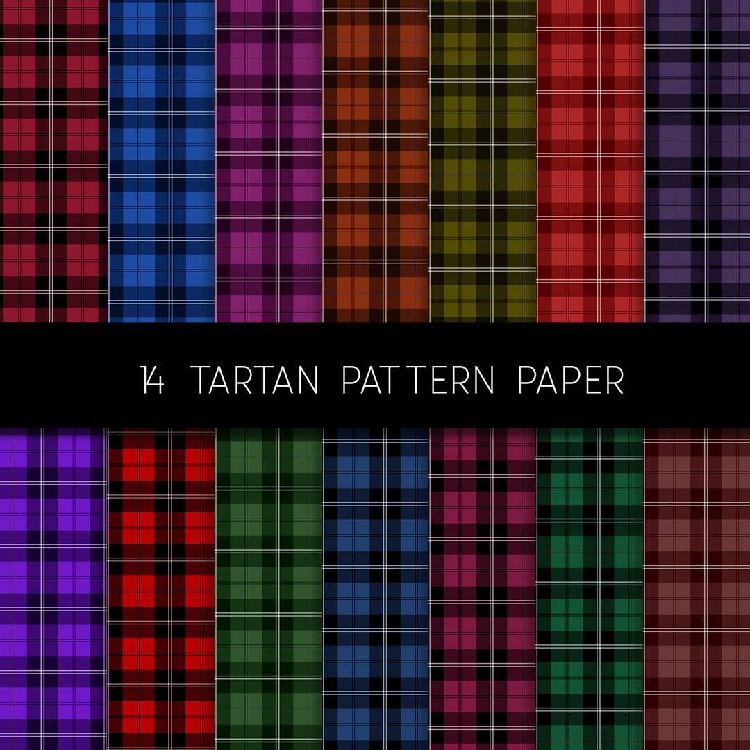 Tartan Pattern Digital Paper, Red Buffalo Plaid Pattern, Lumberjack ...