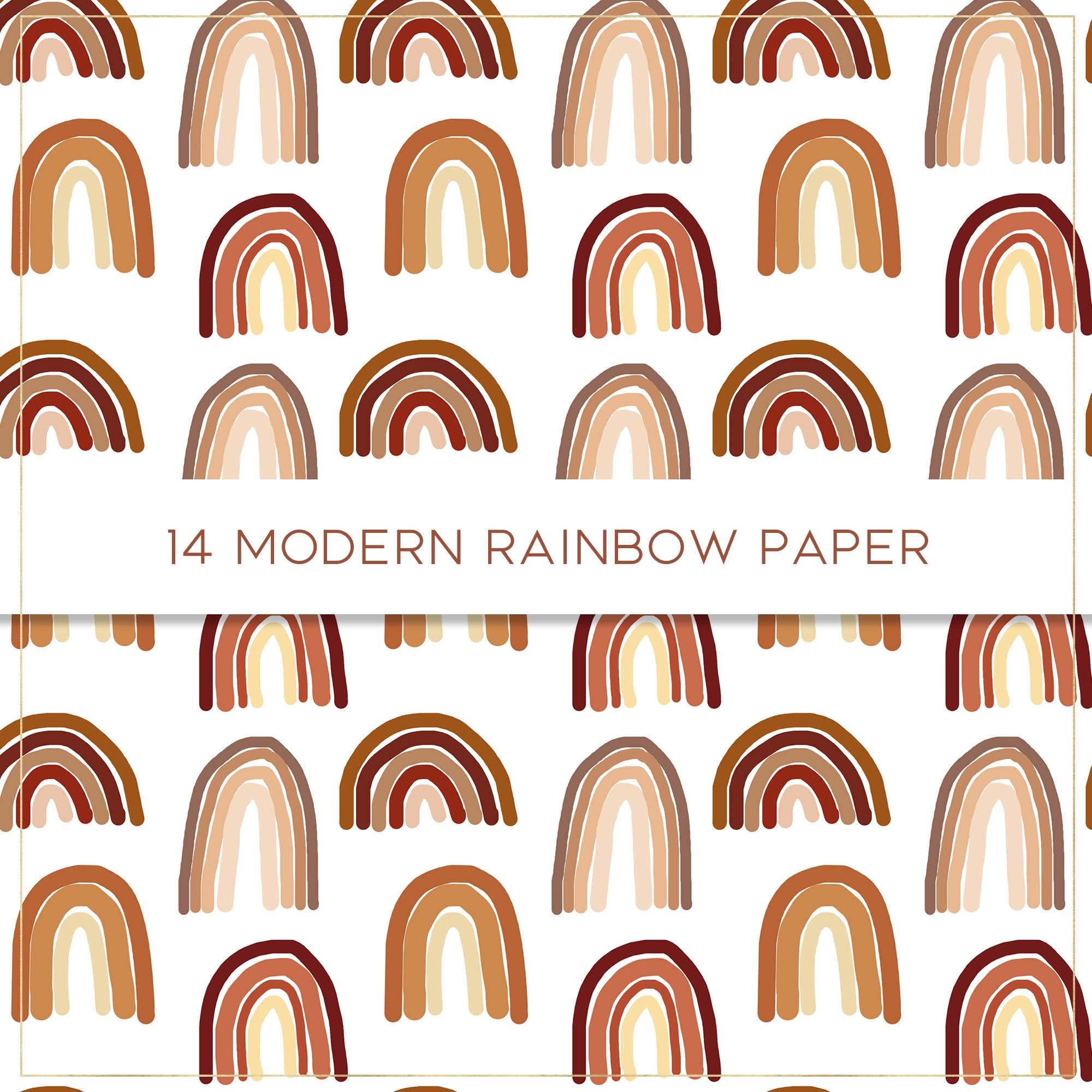 Modern Rainbow Digital Paper Rainbow Seamless Pattern | Etsy