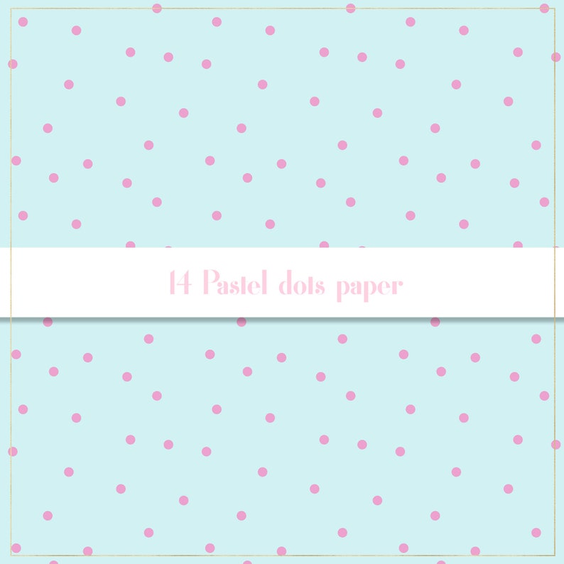 Pastel Dots Digital Paper Dots Pattern Pastel Polka Dots - Etsy
