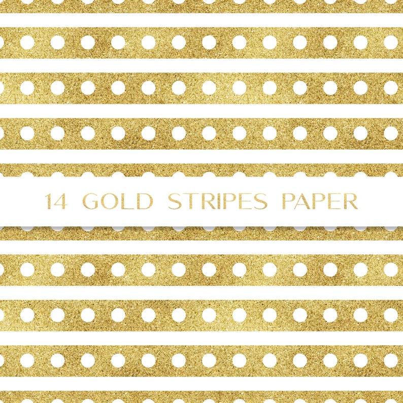 Gold Stripes Digital Paper, Seamless Paper, Gold Pattern Paper, Stripes ...