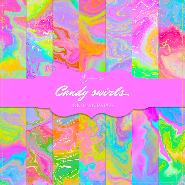 Digital Swirls - Etsy