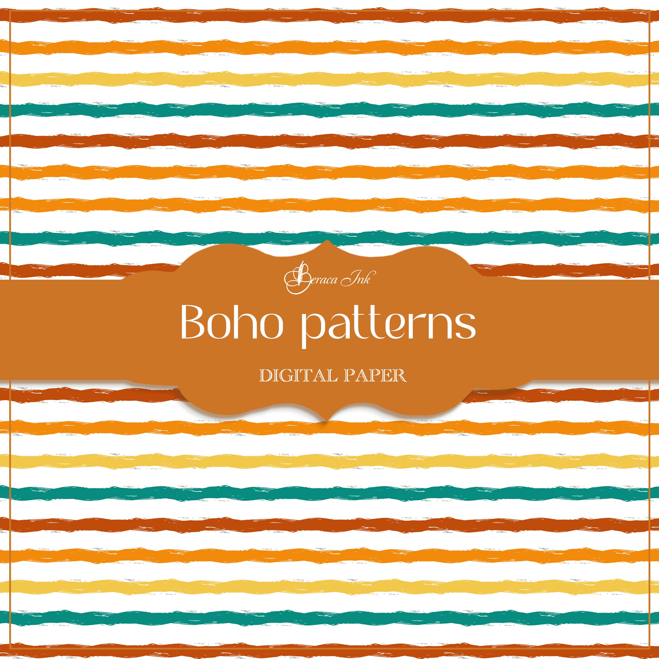 Boho Patterns Digital Paper, Seamless Pattern, Bohemian Paper, Repeat ...