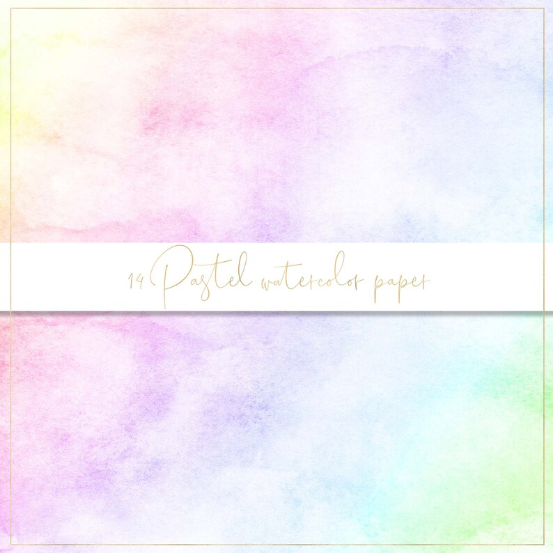 Pastel Watercolor Digital Paper, Pastel Ombre Wallpaper, Pastel ...