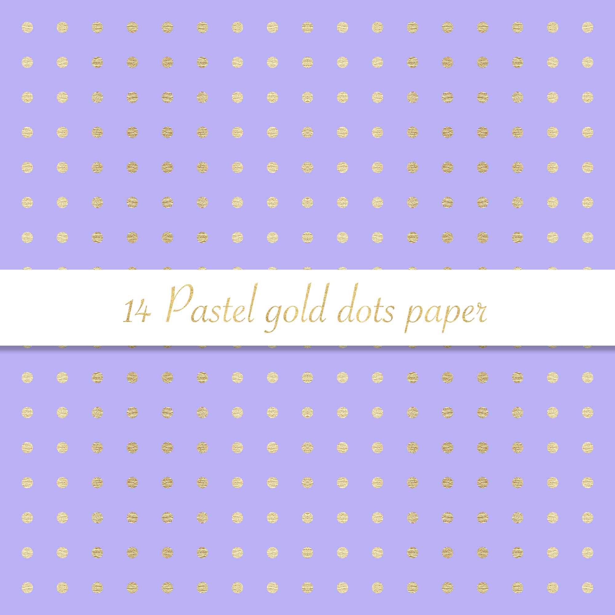 Pastel Gold Dots Digital Paper Seamless Paper Polk Dots - Etsy