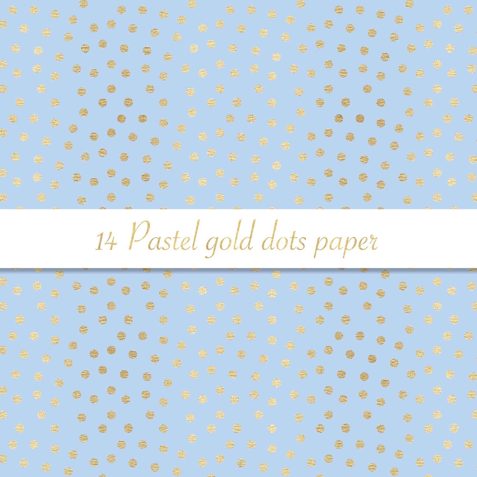 Pastel Gold Dots Digital Paper Seamless Paper Polk Dots - Etsy