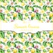 Summer Lemons Digital Paper, Seamless Pattern, Citrus Paper, Lemonade ...