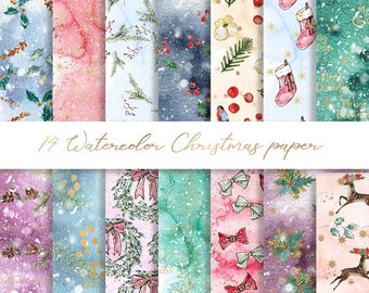 Christmas Digital Background - Etsy