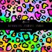 Rainbow Animal Print Digital Paper, Seamless Pattern, Leopard Spots ...