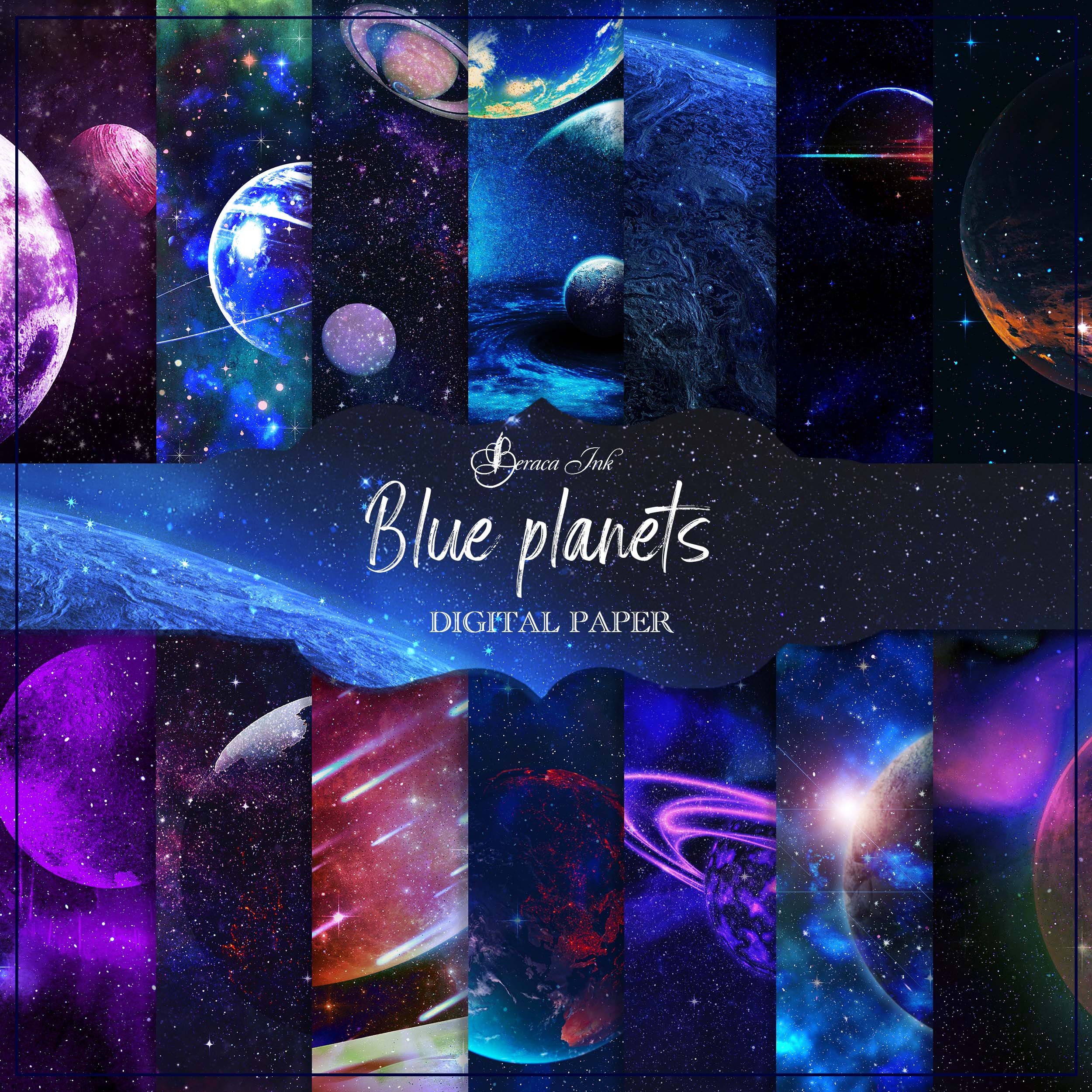 Planets Scrapbook Paper