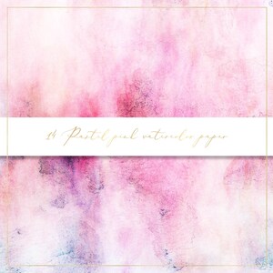 Pastel Pink Digital Paper, Galaxy Background, Pink Watercolor Texture ...