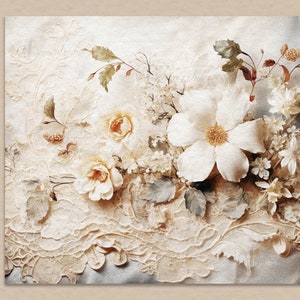 Vintage Floral Lace Journal Pages, Printable Romantic Journal, Vintage ...