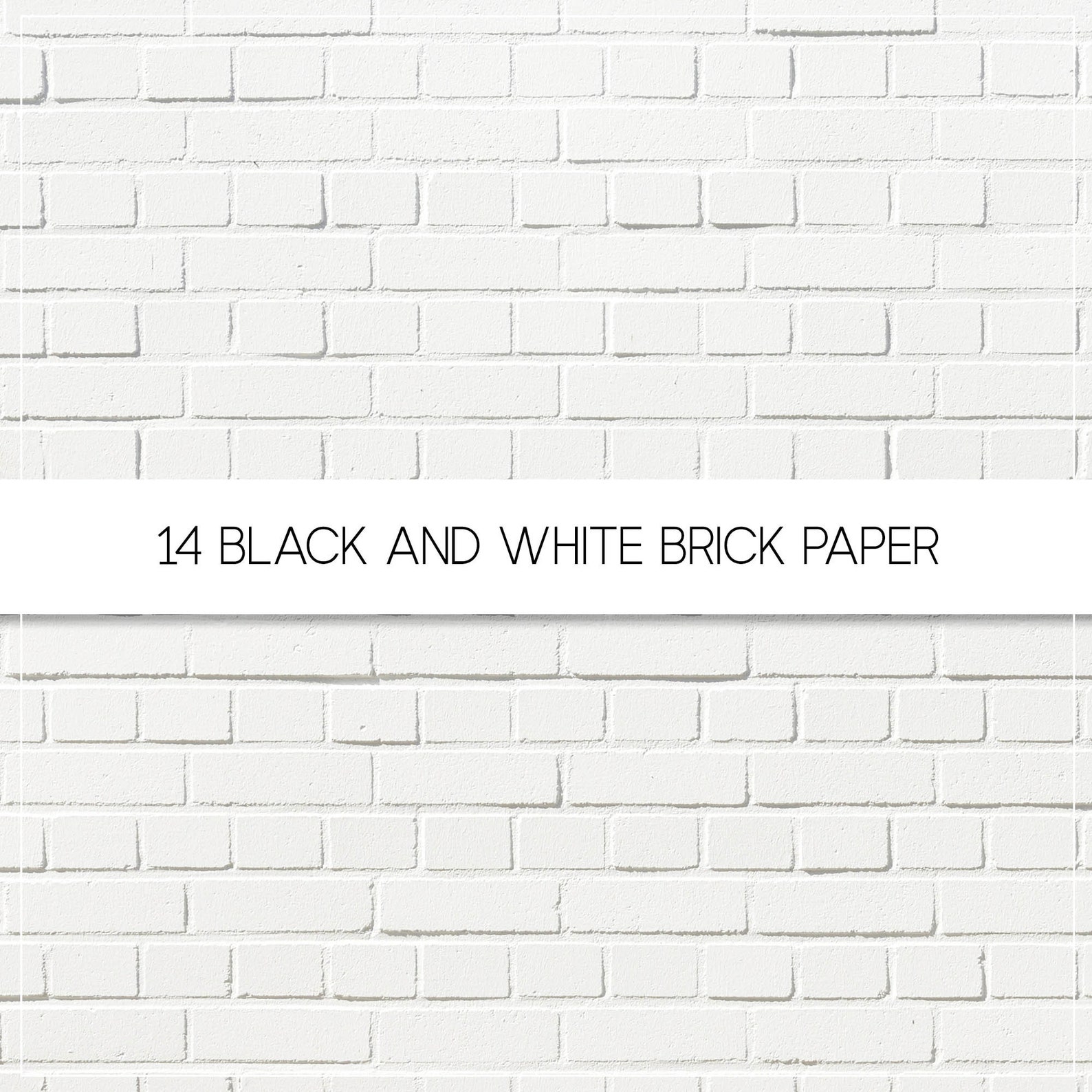 Black and White Brick Digital Paper Brick Background - Etsy Canada