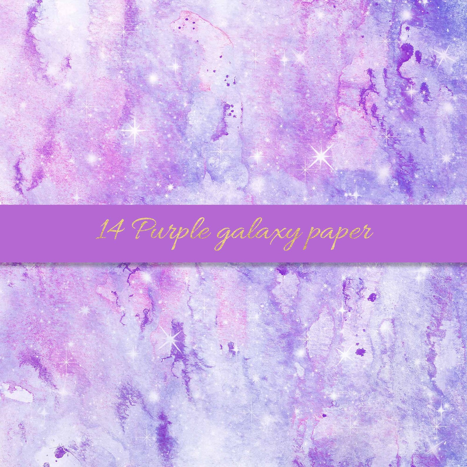 Purple Galaxy Digital Paper Galaxy Pattern Purple - Etsy