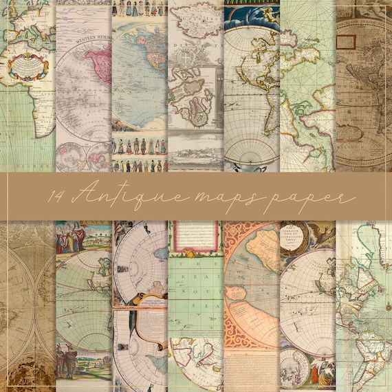 Scrapbook Travel Map Background