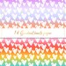 Gradient Hearts Digital Paper, Rainbow Hearts Pattern, Valentine's Day ...