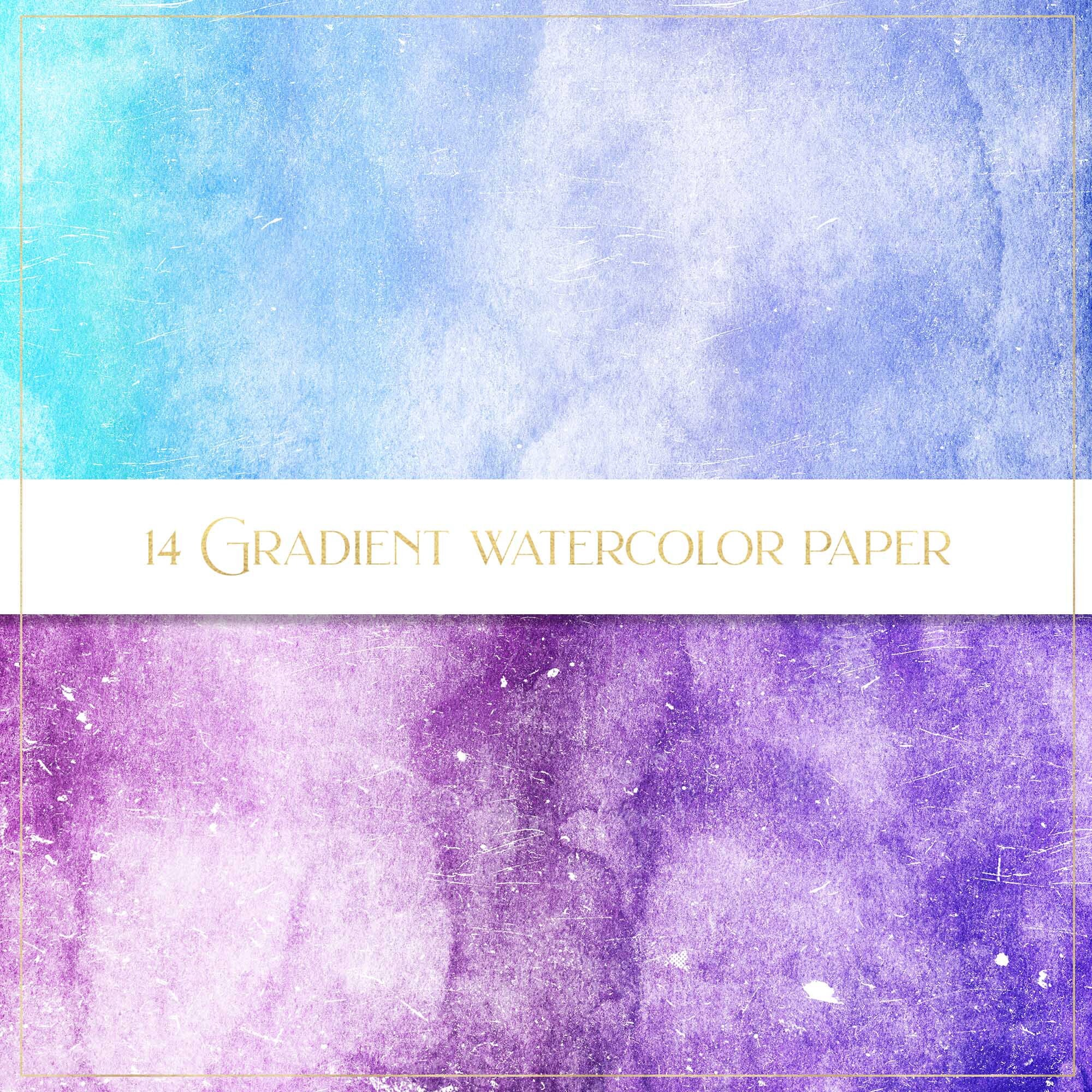 Gradient Watercolor Digital Paper Ombre Background Pastel | Etsy