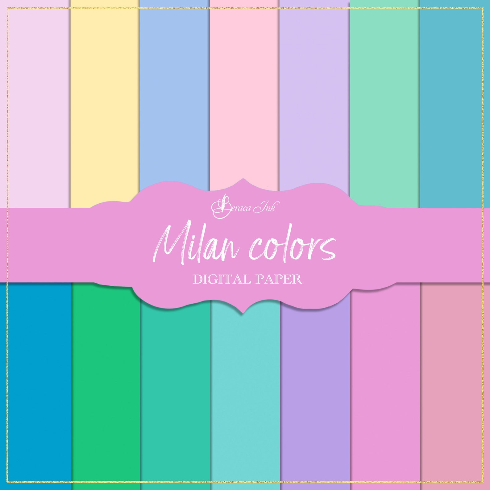 Solid Colors Paper BUNDLE, Digital Paper, Boho Wallpaper, Pastel ...